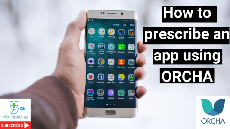 How to prescribe an app using ORCHA - eGPlearning