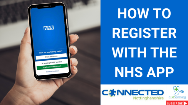 How to register with the NHS app - eGPlearning